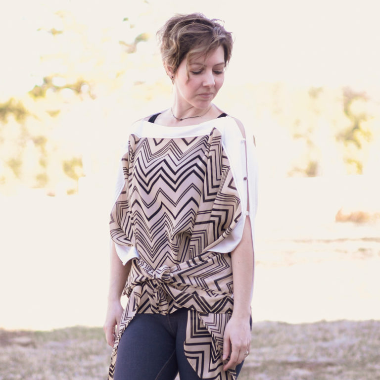 Deborah J Sews | Convertible Chiffon Poncho • Deborah J Sews