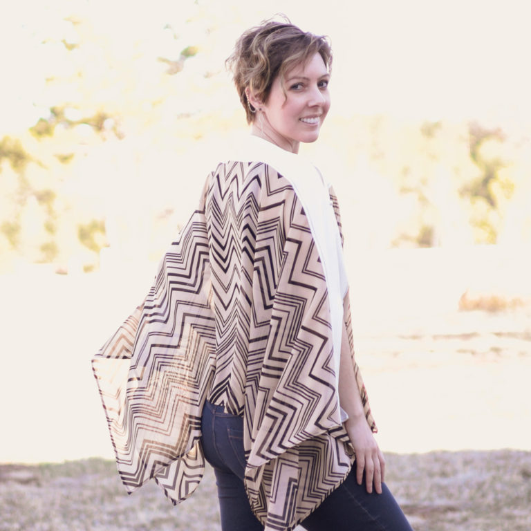 Deborah J Sews | Convertible Chiffon Poncho • Deborah J Sews